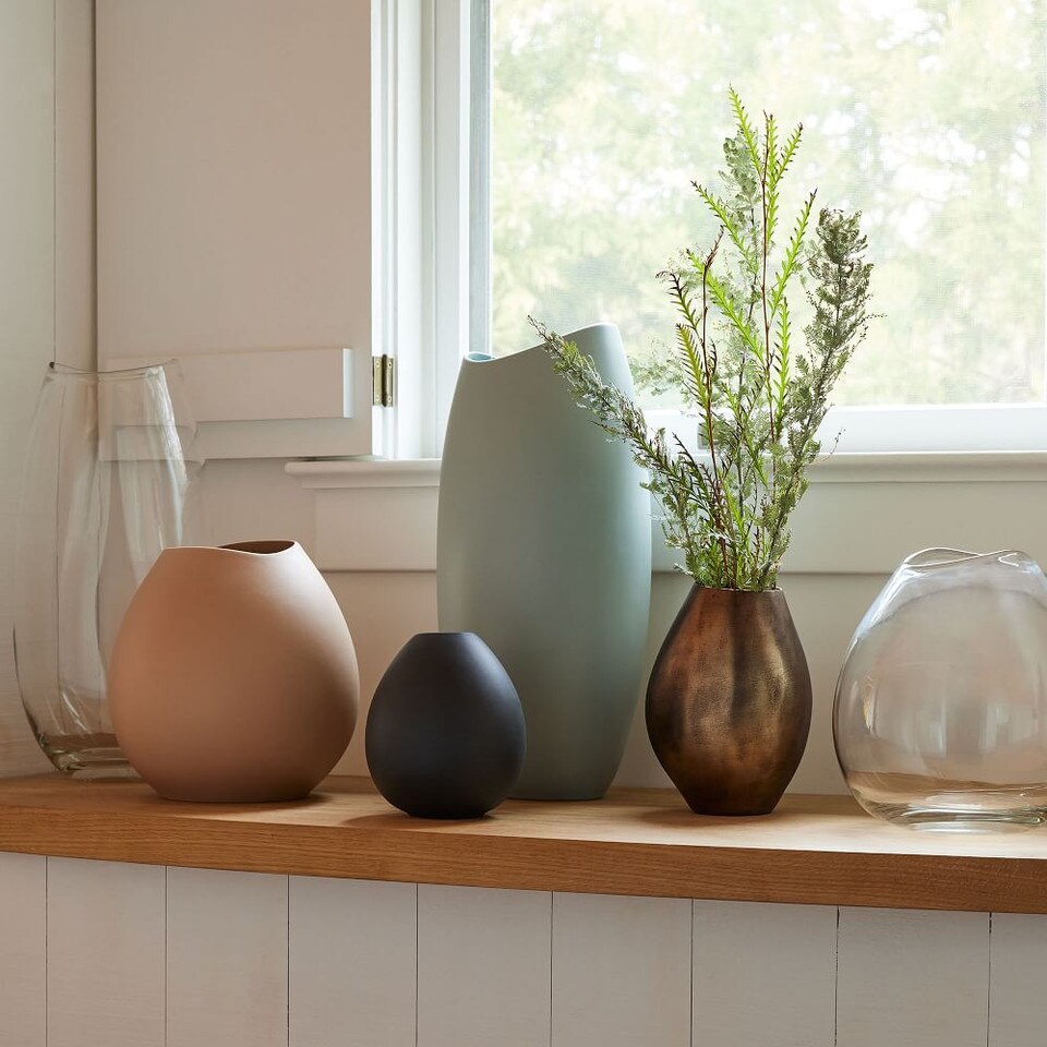 Organic Glass Vases Modern Home Decor By West Elm West Elm Uk